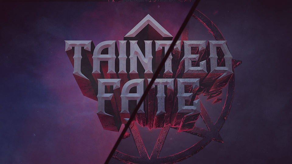 Tainted Fate - new logo design process - Misfit Village